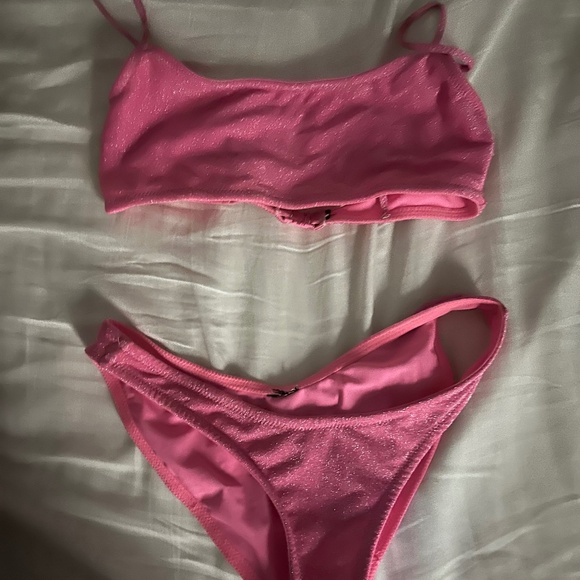 triangl swimwear | Swim | Triangl Pink Sparkle Bikini | Poshmark